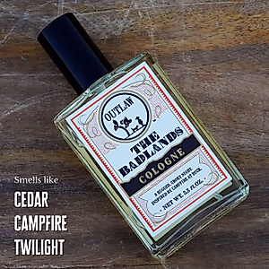 Smoky & Woody Cologne with notes of Cedar and Campfire - The Badlands Cologne by Outlaw - Men's or Women's Cologne