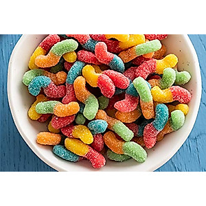 Trolli Sour Brite Crawlers Minis Candy, Sour Gummy Worms, 2 Ounce Treat-Size Pouches (Pack Of 18)