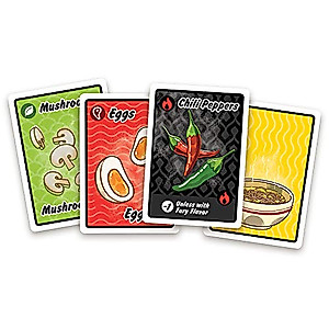 Mixlore Ramen Fury Card Game | Take-Out Themed Strategy Game | Fun Family Game for Adults and Kids | Ages 8+ | 2-5 Players | Average Playtime 30 Minutes | Made