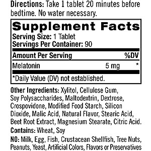 Natrol Melatonin 5mg Fst Dslv