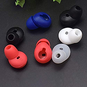 Earphone Sleeve- 5 Pairs Headset Cover Silicone Anti- Slip Replacement Earpads Ear Gel for Gear Circle SM- R130 (Watermelon Red) Earphone Sleeve