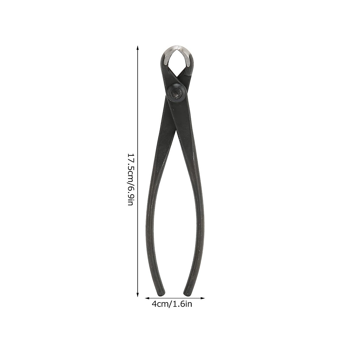 OKJHFD 6.9in Bonsai Tools, Manganese Steel Resistant Easy Branch Cutter Professional Knob Cutter, Straight Edge Pliers Trimmer Gardening Tools for Bonsai Modeling