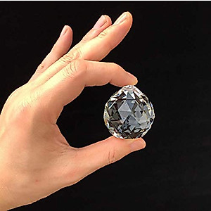 Crystal Ball Prism 40mm/1.57 Inch Decorative Ball for Chandelier Window Suncatcher 10Pack Rainbow Maker