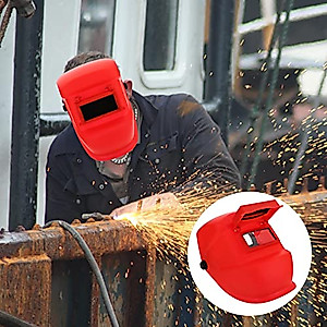 DOITOOL Welding Helmet Auto Darkening Hood with Adjustable Shade Range for Arc Welder Shield Flaming