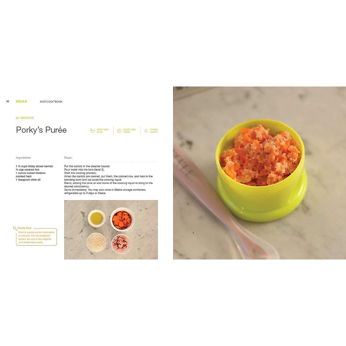 BEABA Babycook Solo Rose Gold, BEABA Babycook Book, 80 Recipes for Baby, Toddler, and The Rest of The Family