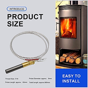 Laofudech Q313A 750mv 36 Inch Pilot Assembly Thermopile Fits for Ovens, Water Heaters, Stove Accessories and Ignition Gas Stoves