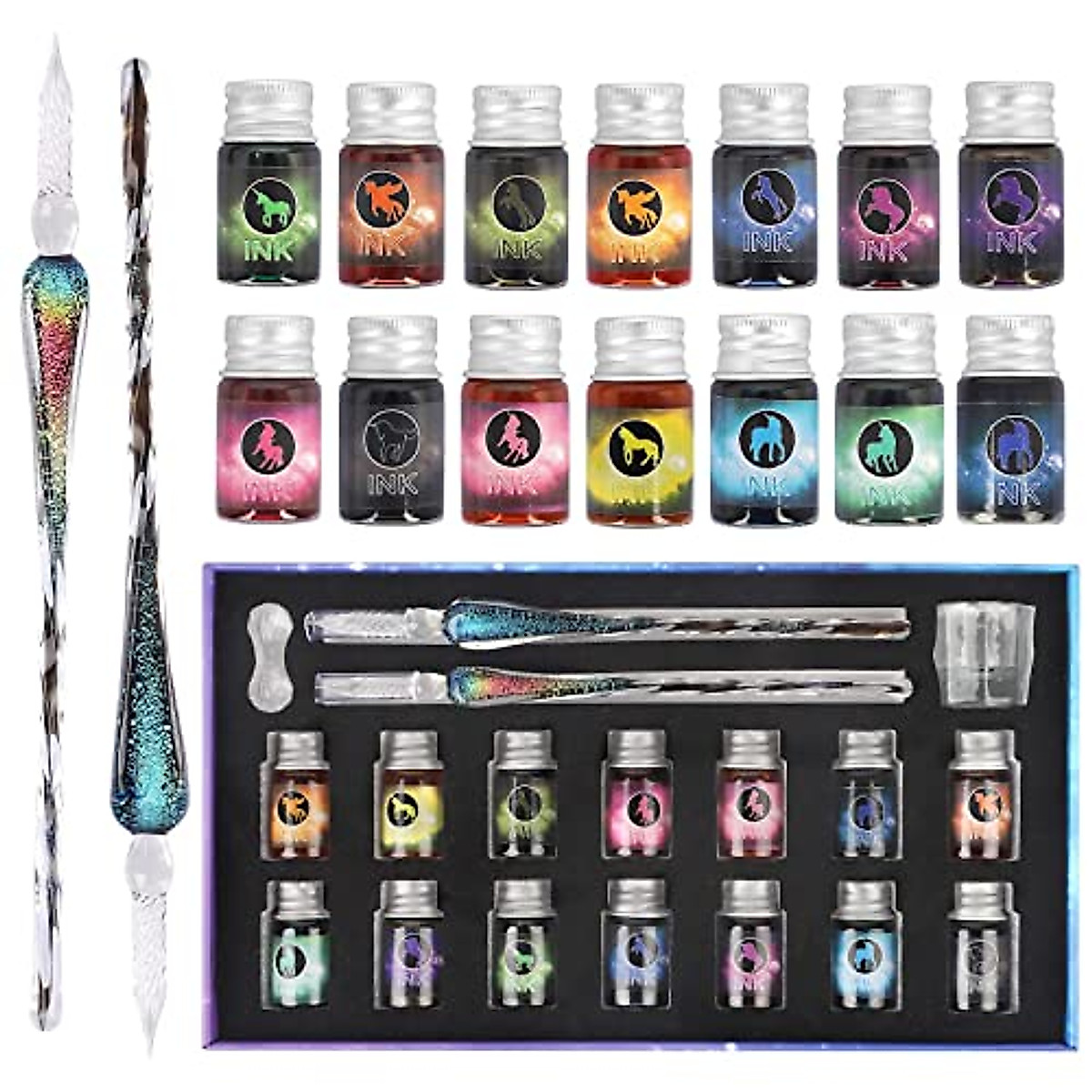 MKLPO Glass Dip Pen Set - Perfect for Calligraphy Lovers