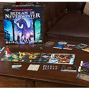 Hasbro Gaming Dungeons & Dragons: Bedlam in Neverwinter Board Game, Escape Room, Cooperative Strategy Games for Ages 12+, 2-6 Players, 3 Acts Approx. 90 Mins Each