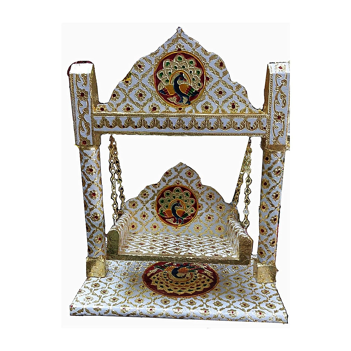 Multicolour Laddu Gopal Jhula/Janmashtami Jhula/Jhula for Laddu Gopal/Bal Gopal/Krishana Jhula/Jhoola/Laddu ( 5 inch)