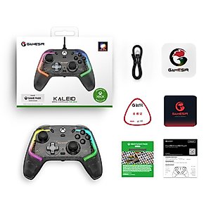 GameSir Kaleid Wired Controller for Xbox Series X|S, Xbox One,Windows 10/11 & Steam, Plug and Play Gaming Gamepad, Transparent Video Game Controller with Hall Effect Joysticks/Hall Trigger
