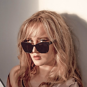 ZENOTTIC Cateye Polarized Sunglasses for Women - Oversized Sun Glasses UV400 Protection Retro Shades Designer Style for Driving