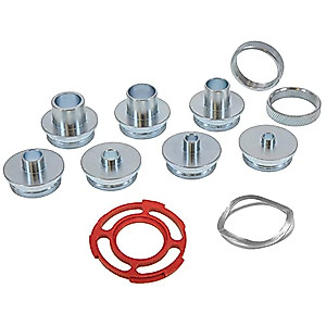 Milescraft 1228 Metal Bushing Set - 11 pc. Router Template Guide Set – Fits Porter Cable Style Router Sub Bases - Universal