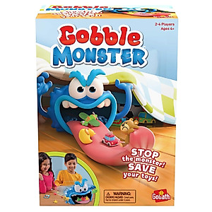 Gobble Monster Game - Save Your Toys from The Monster's Tongue Before It's Too Late by Goliath,Multicolor