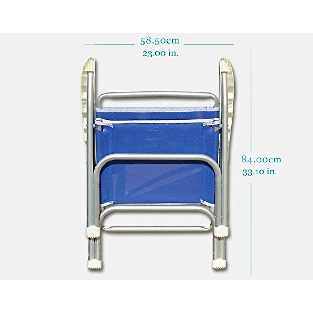 FORMA MARINE Boat Chairs White Vinyl MESH Deck Folding Marine Aluminum Furniture Set of 2 M100PW