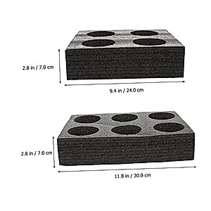 Angoily 4 Pcs Pearl Cotton Cup Holder Cup Holder for Car Sofa Car Cup Holder Portable Take Out Cup Carriers Beverage Cup Holder Convenient Cup Holder Outdoor Cup Trays Hot Drink