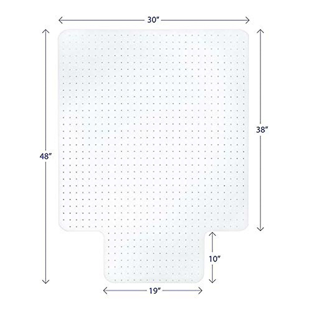 Carpet Chair Mat for Home Office Chair Mat for Carpet, Easy Glide Rolling Computer Desk Chair Mats for Carpeted Floor, Clear Floor Protector Rug for Low/Medium Pile Carpet (30"x 48")