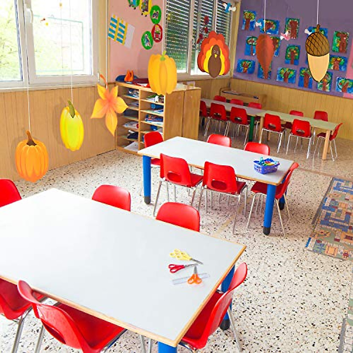 48 Pieces Thanksgiving Cutouts for Classroom Decor