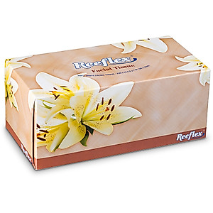 Reeflex Premium Facial Tissues 230 Sheets Per Box, 2-Ply Soft Touch, Gentle and Durable in A Stylish Box - 3 Total Boxes, 690 Sheets Family Pack