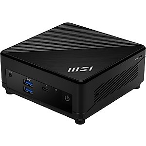 MSI Cubi 5 Mini PC: Intel Core i3-1215U, 8GB DDR4 (1x8GB) 2666MHz, 256GB SSD, WiFi 6E, BT 5.2, Thunderbolt Type-C, Dual Display, Energy Efficient, Black, Windows 11 Home: 12M-030US
