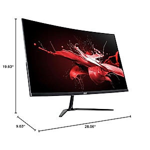 Acer ED320QR Sbiipx 31.5" FHD 1920 x 1080 165Hz 1ms GTG Curved VA HD LED FreeSync Gaming Monitor, 1 x Display Port + 2 x HDMI Ports - BROAG USB Extension Cable