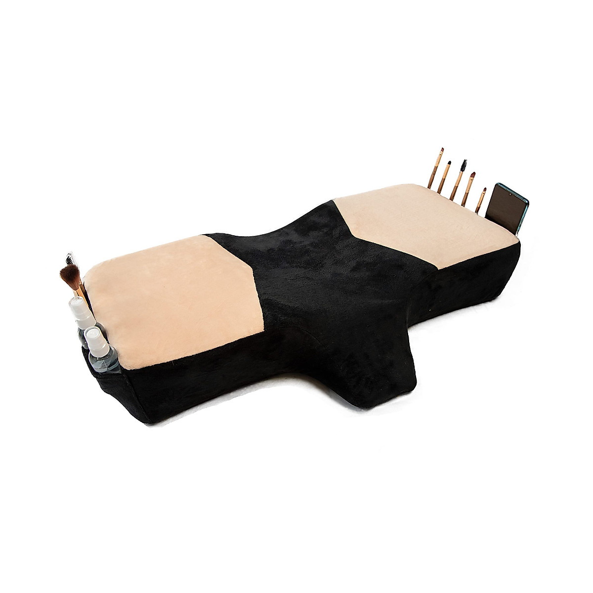 DIGSSA Lash Pillow for Lash Extension - Eyelash Pillow for Beauty Salon Ergonomic and Comfortable Curve for The Neck and Head Support,Cervical Protection with Premium Memory Foam and Pillowcase