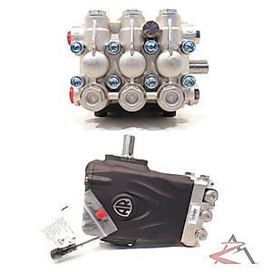 Genuine OEM Annovi Reverberi Horizontal Pump for Pressure Washer for Interpump WS101, 24mm Shaft