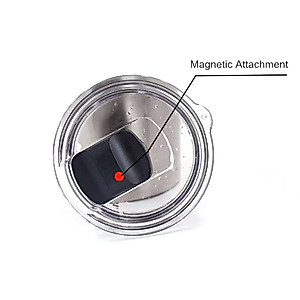 Covers For Yeti Magnetic Slider Replacement, 2-Pack Spill-Proof Maglsider Fit For Yeti Rambler 20 oz Tumbler, 10 oz Lowball and Mug