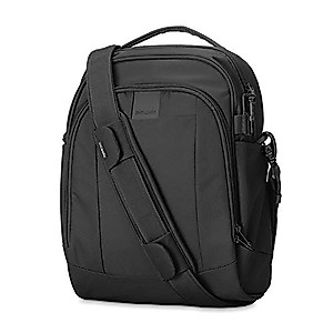 Pacsafe Metrosafe LS250 Lightweight Anti Theft Shoulder Bag, 12 Liter - Black