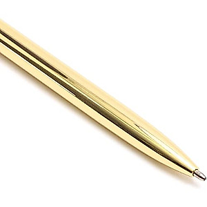 Juvale 12 Pack Gold Ballpoint Pens for Business Students and Teachers, Office Supplies, New Employee Welcome Gift (6.4 In)