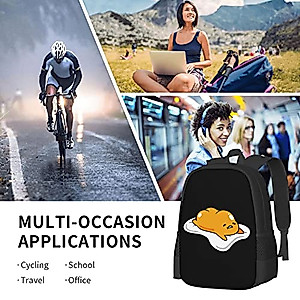 Gudetama_Cute Bag Backpack School Bag Adjustable Large Capacity Leisure Bags Unisex