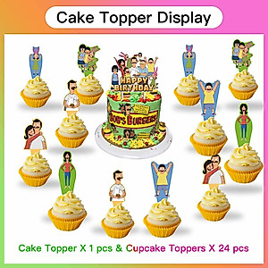 Bob Burgers Party Supplies Decorations Birthday Cake Topper Balloons Banner Backdrop Decor
