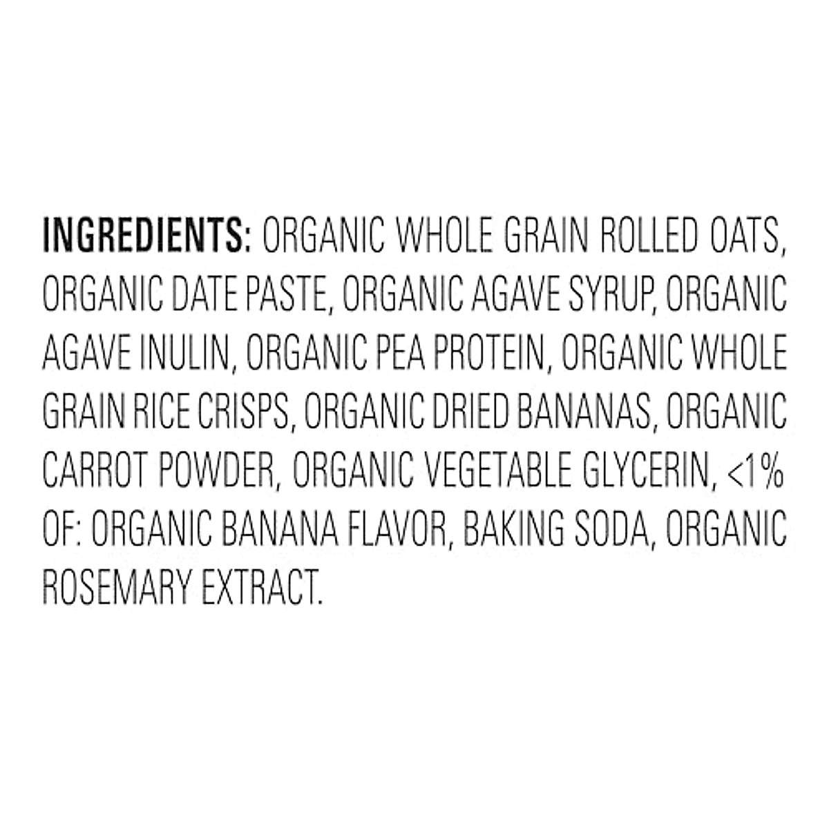 Happy Tot Organics Fiber & Protein Soft-Baked Oat Bars Organic Toddler Snack Banana & Carrot, 0.88 Ounce Bars, 5 Count Box (Pack of 6)