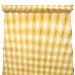 Yifely Yellow & White Checkered Plaid Furniture Paper Self-Adhesive Shelf Liner Base Cabinet Decor 17.7 Inch by 9.8 Feet