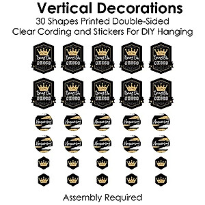 Big Dot of Happiness HOCO Dance - Homecoming DIY Dangler Backdrop - Hanging Vertical Decorations - 30 Pieces