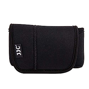 JJC Black Ultra Light Neoprene Camera Case, Compatible with X-E4 X-T30 II X-T30 X-T20 X-T10 +Short Prime Lens, 18mm F1.4/ 27mm F2.8/ 35mm F2, Pouch Bag Fuji X100V X100VI, Compact Size 127x85x84mm