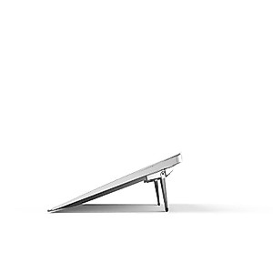 JIECHUN Laptop Stand for Desk, Portable Anti-Slip Keyboard Riser, Zinc Alloy Keyboard Stand, Computer Stand Compatible with MacBook Air/Pro, 10-15.6 Inches Laptops and Keyboards (Sliver)