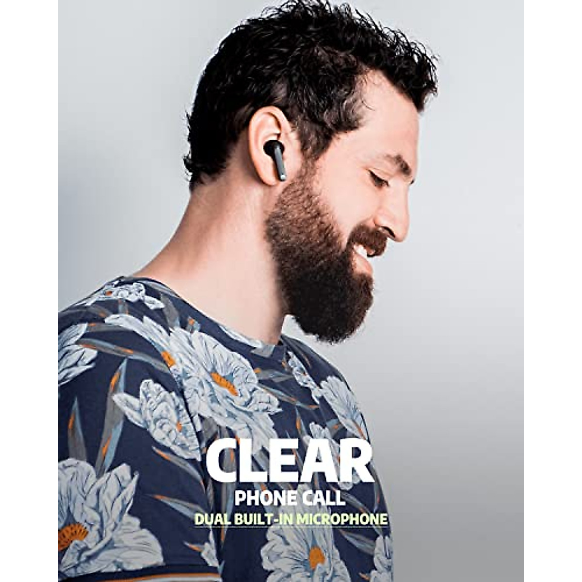 ausounds Wireless Earbuds, Bluetooth, Touch Control, Dual Mics, Workout Sweat Resistant(Black)