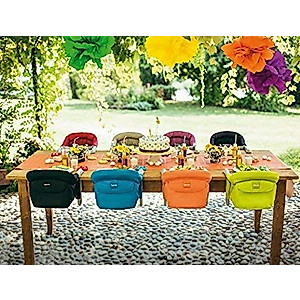 Inglesina - Fast Table Chair with Fast Tray: Hook On Portable High Chair for Babies and Toddlers, Damage Free Travel Booster Seat for Restaurant Use - Includes Snap On Tray, Black