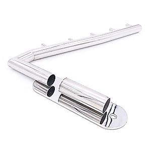 2 Set of NUZAMAS Wall Mounted 304 Stainless Steel Swing Arm Holders, Clothes Coat Hanger, 5 Hooks Coat Rack Closet, Storage Organizer Mirror Finished with Installation Kits