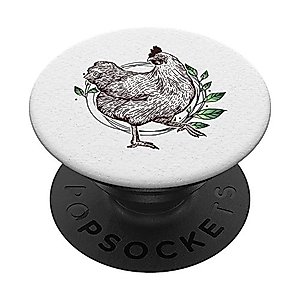 Animal Ornithology Farm Bird Farmer Gift Idea Nature Chicken PopSockets PopGrip: Swappable Grip for Phones & Tablets