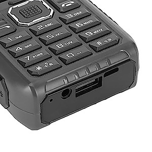 PUSOKEI Unlocked Phone, 2G Cell Phone Four Card Four Standby, Mobile Phone with Antenna, Easy to use, Ultra Long Standby, Big Button 2400mAh (Black)