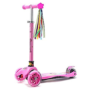 Garneck 1 Pair Kids Colorful Bicycle Handlebar Ribbon Childrens Scooter Tassel Streamers Bike Handlebar Grips Tassels Bike Accessory