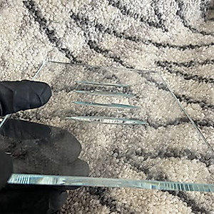 Unique Glass Coasters Unbreakable Glass Coaster Kit with Grooves for Bar and Party