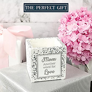 Pavilion - 3.5" Square Mom Another Word for Love 100% 8 oz Soy Wax Single Wick Candle - Serenity Scented