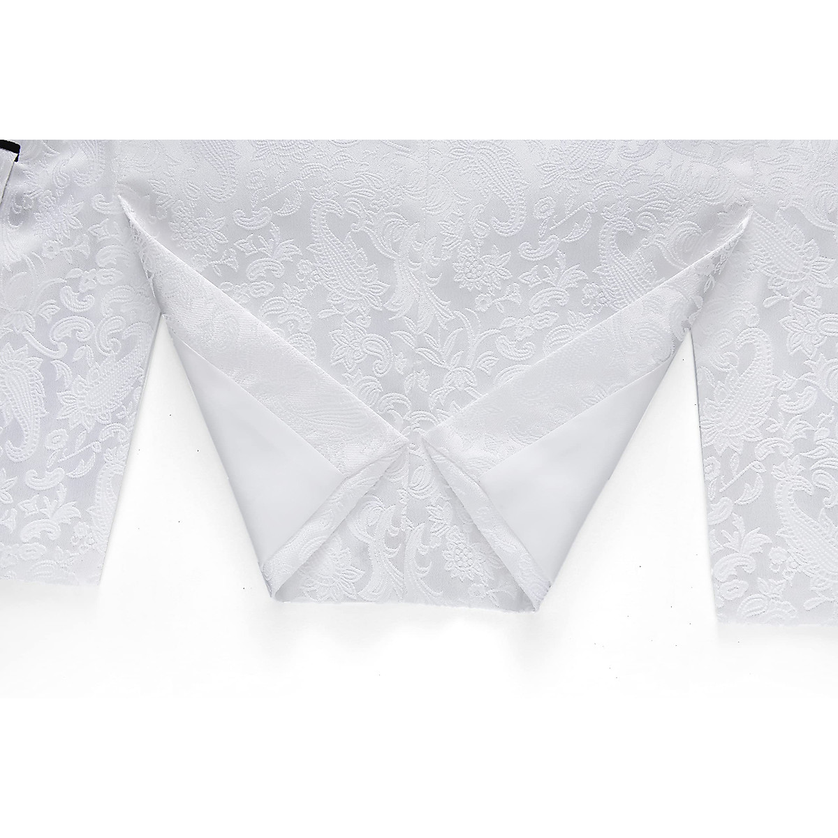 Mens Suit 3 Piece Floral Tux Double Breasted Blazer Vest Pants Set US Size 32 White