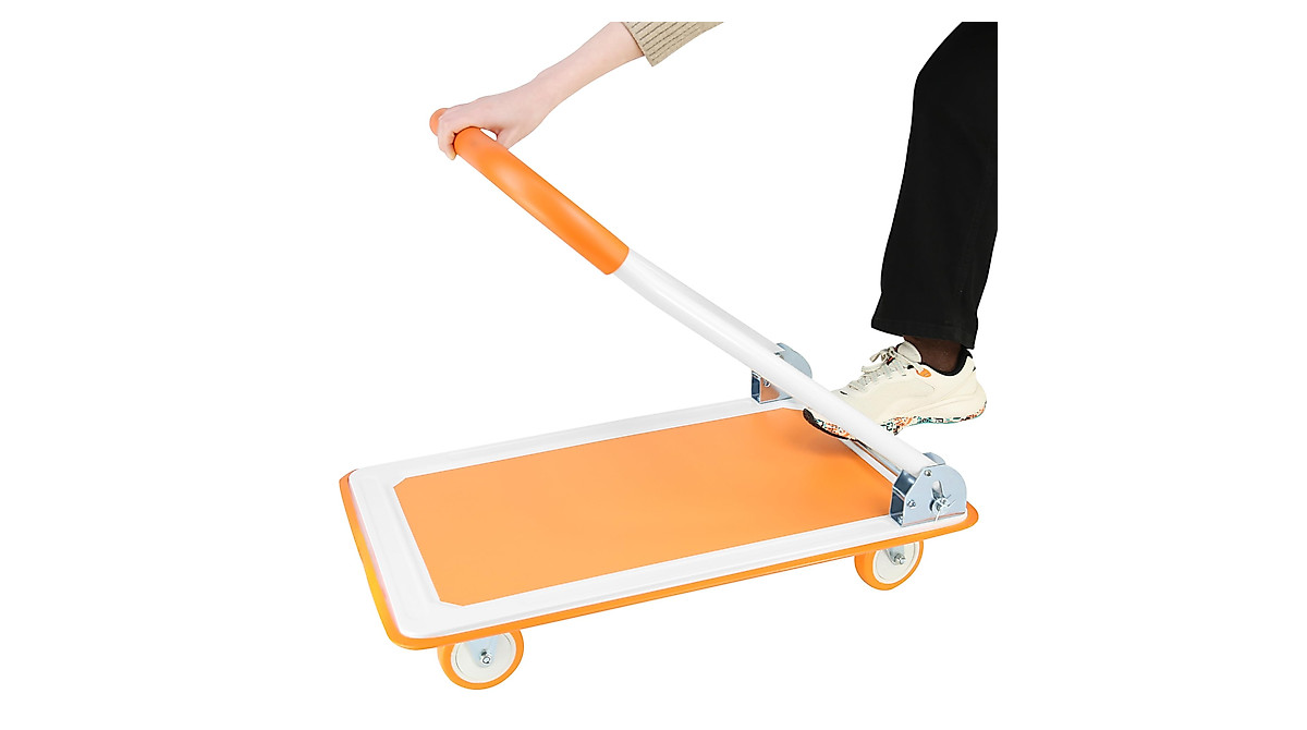 Foldable Push Cart Dolly - Heavy Duty & Portable