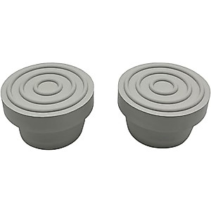 Poolzilla (2-Pack) Rubber Inground Pool Ladder Bumpers (White) (Outside Plug)