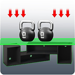 TV Stand, Deformable TV Stand with LED Strip & Power Outlets Free-Combination Entertainment Center for 50 55 60 65 Inch TV,Console TV Stand Modern TV Table Media Stand, DIY Open Storage Bookcase Shelf