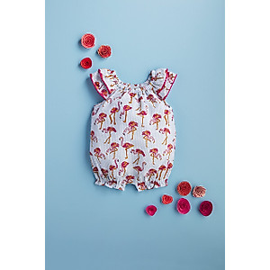 Mud Pie baby girls Ruffle Sleeves Mud Pie Bubble Flamingo 12 18 Months, Flamingo, Size 12-18M US