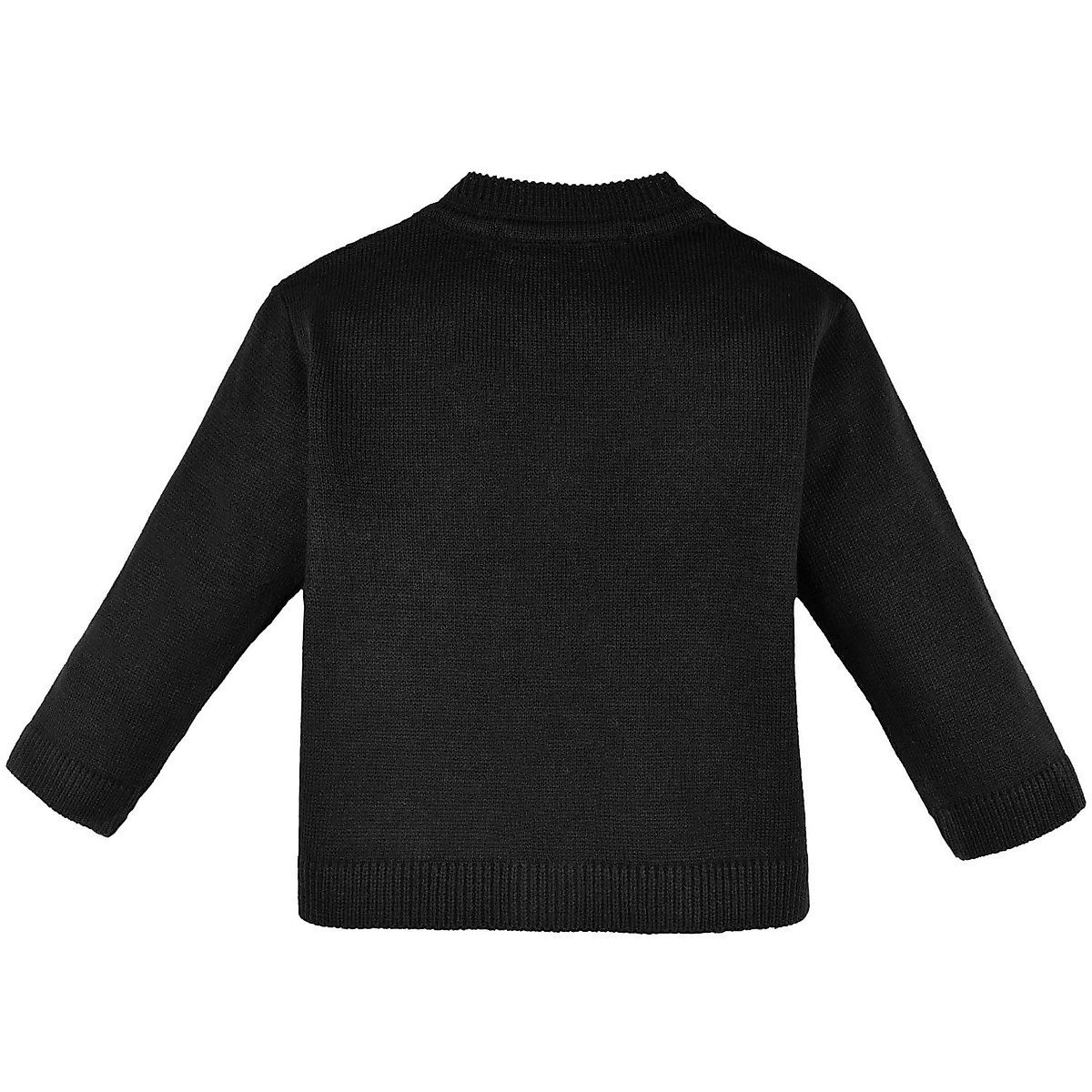 Lilax Baby Boy Cable-Knit Basic Knit Cardigan Sweater 9-12 Months Black